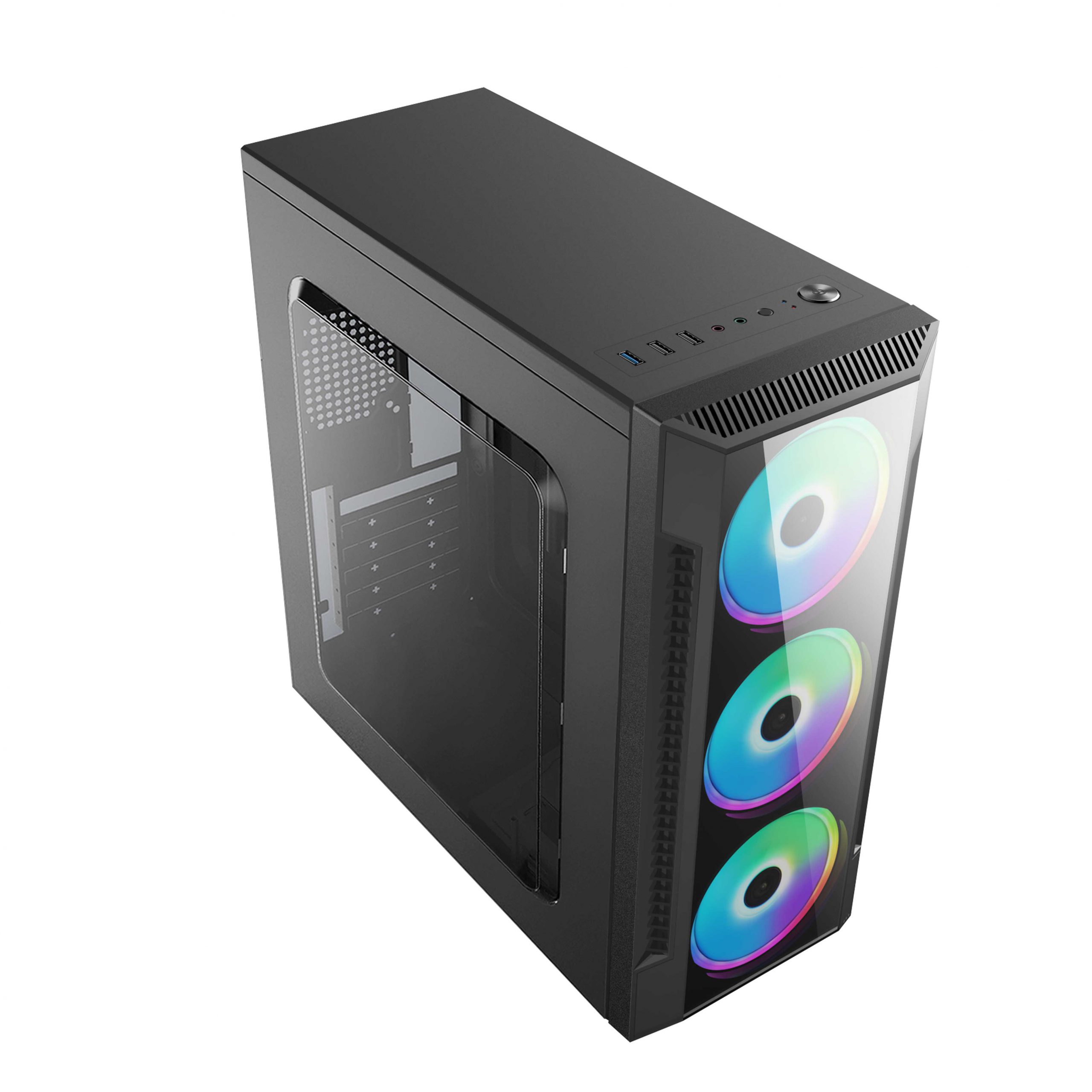oem High quality atx with power supply fan cooler master plastic LED ...