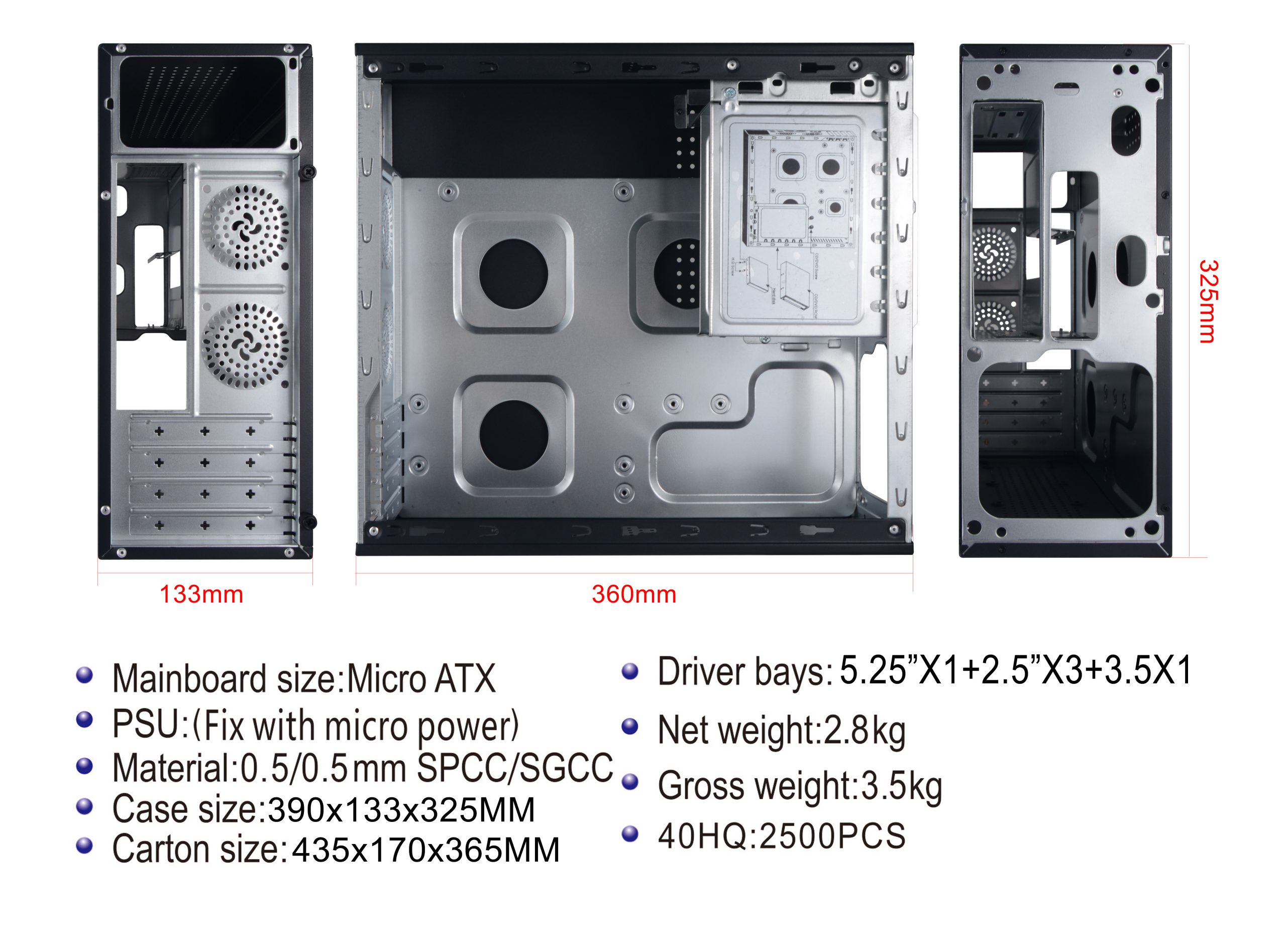 Custom Branded Gaming Case Pc Atx Gamer Btx Full Tower Computer Case ...