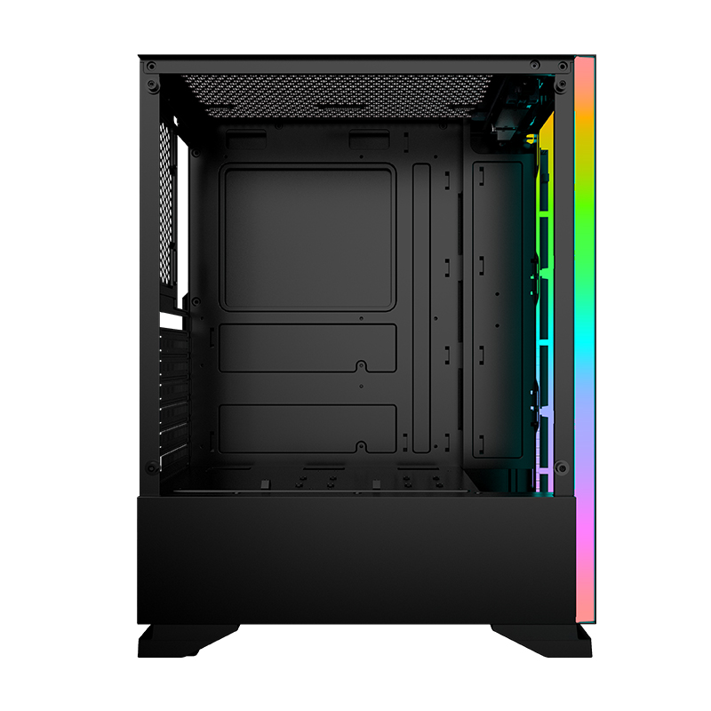 atx pc plastic desktop front panel lcd with power supply cooler RGB ...
