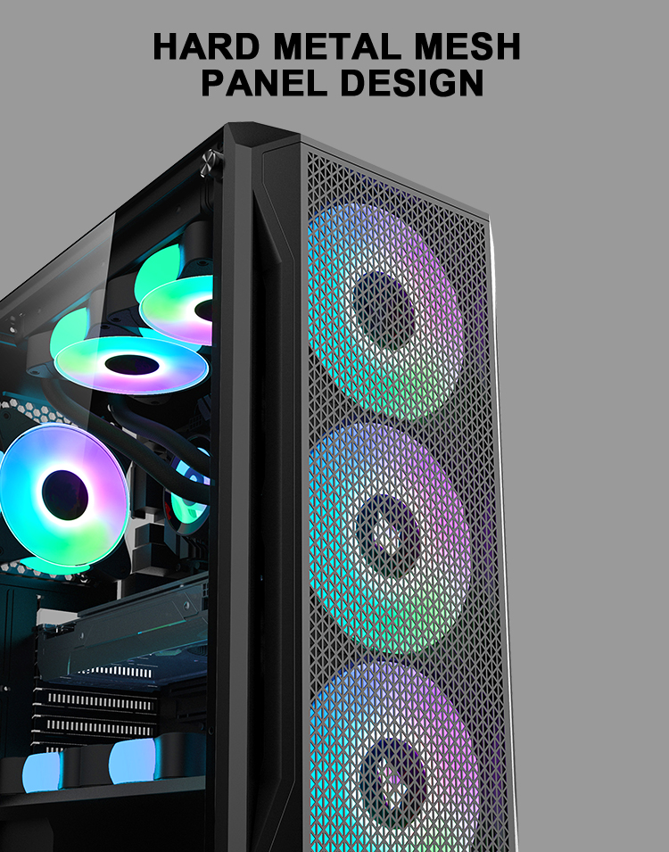 desktop atx pc oem all in one custom with lcd temperature display ...