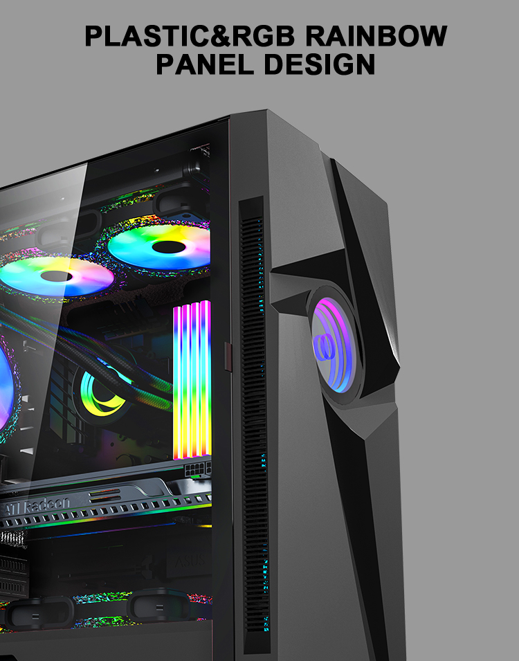 atx pc oem all in one custom with lcd temperature display dustproof ...