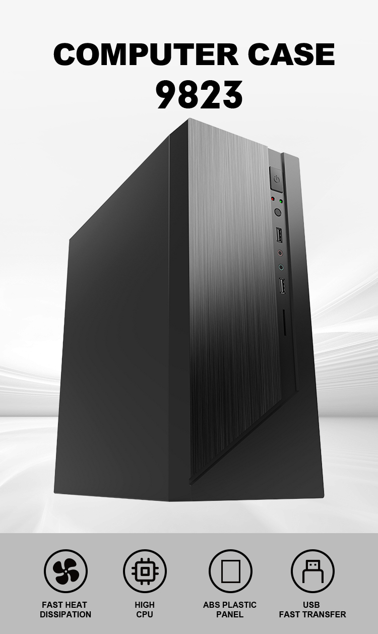 cpu ATX PC Gaming Desktop color glass Computer Cases & Towers - Shunxinjie