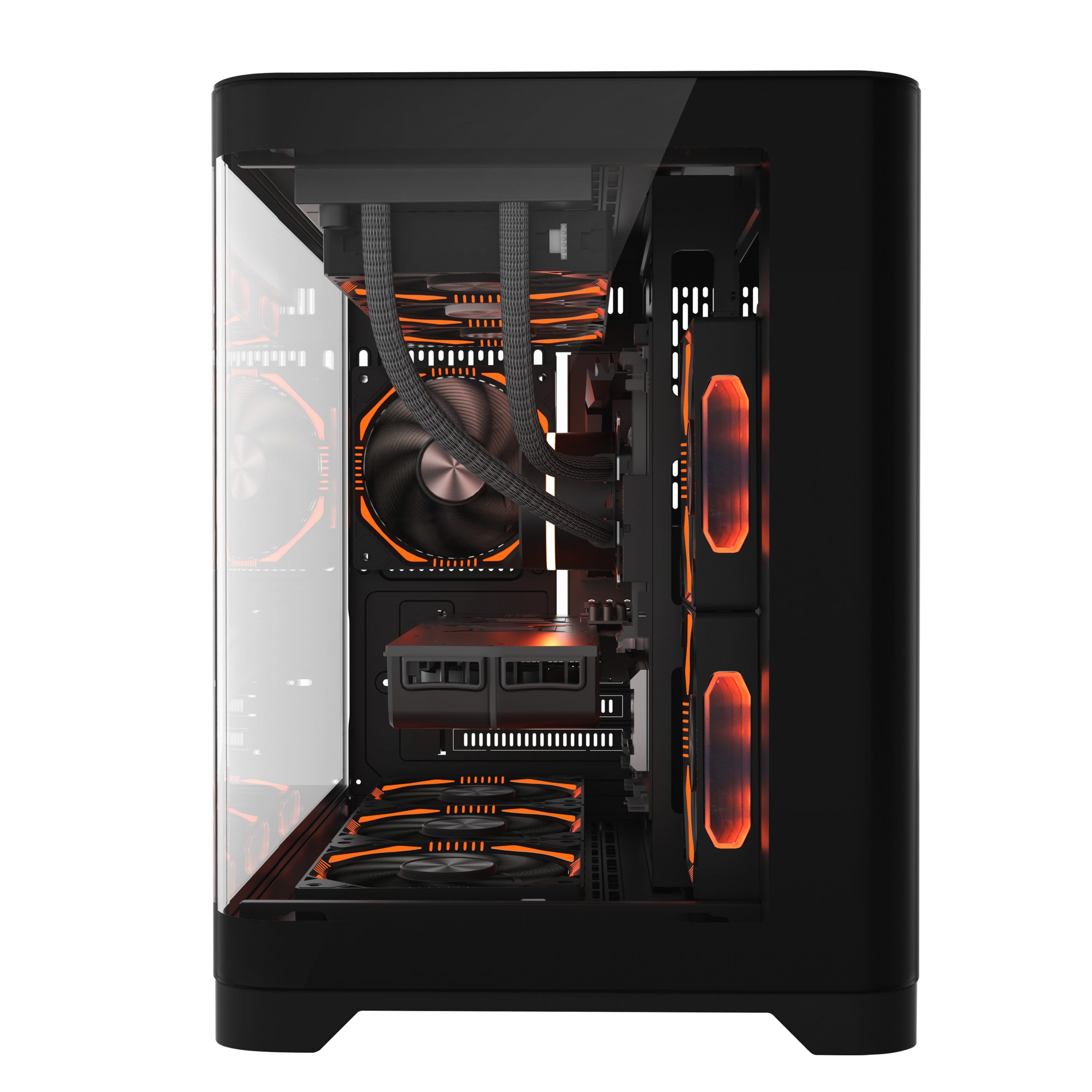 anime custom diy acrylic panel with lcd fan temperature display ...