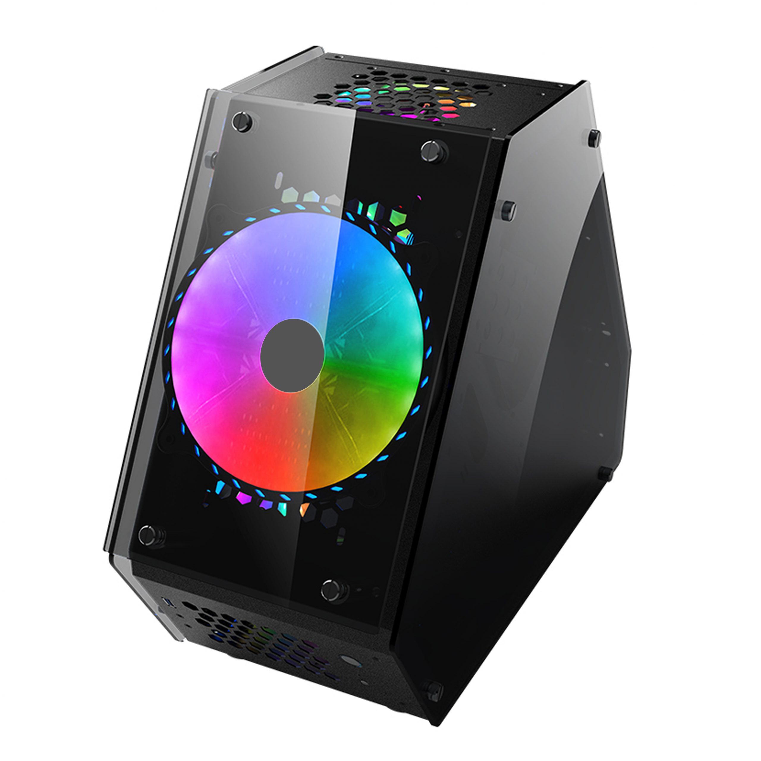 desktop atx pc oem all in one custom with lcd temperature display ...