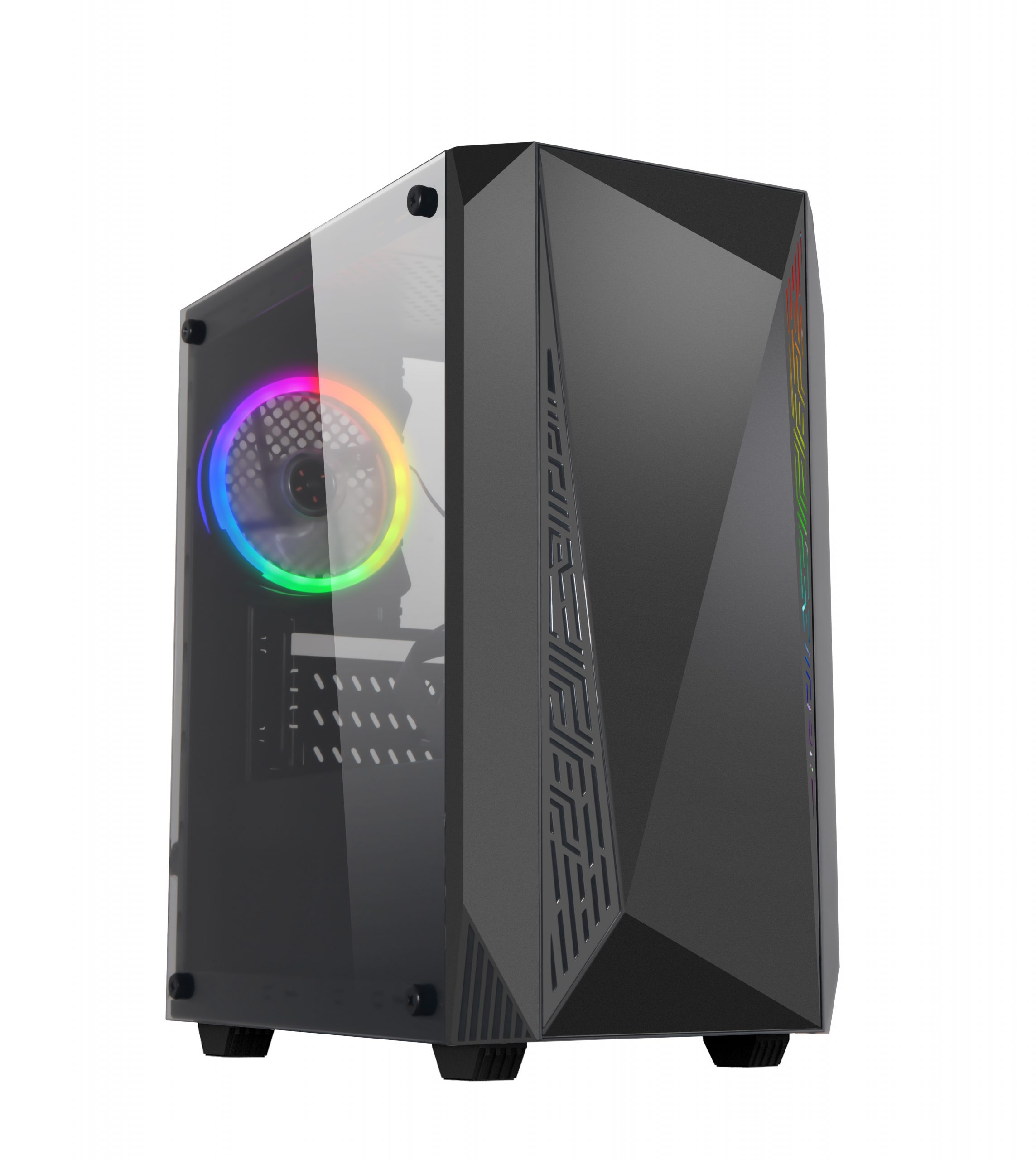 bulk carbon fiber front panel with power supply cooler deluxe RGB ...