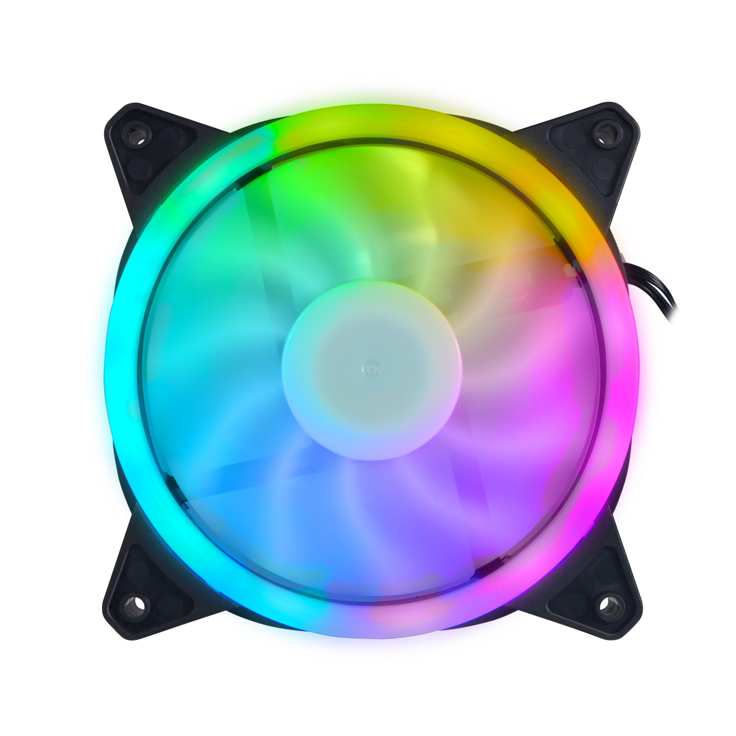 Free Sample 12V 6Pin 15 LED Light RGB Gaming PC Multi-Colors 120mm CPU ...