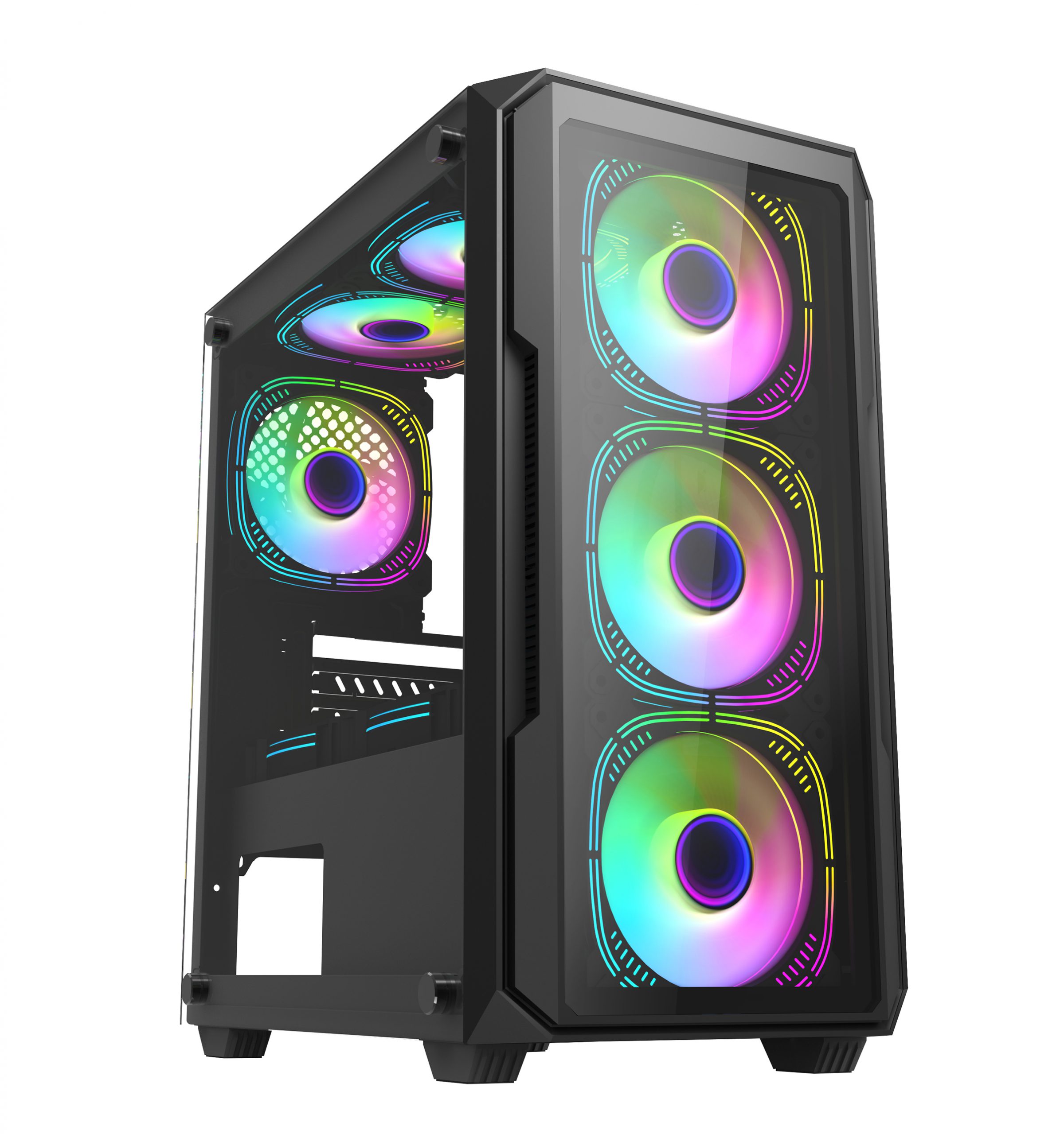 game anime custom diy acrylic panel with lcd fan temperature display ...